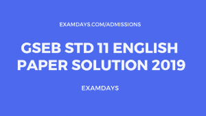 GSEB Std 11 English Paper Solution 2023 gseb.org