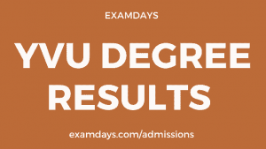 YVU Degree Results 2022 1st 2nd 3rd 4th 5th 6th Semester Results ...