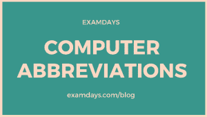 Computer Abbreviations for Competitive Exams Computer Full Form