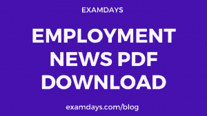 Employment News PDF Download This Week 2023 Magazine PDF