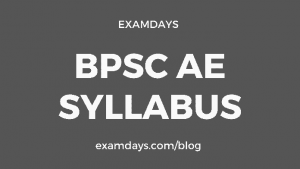 BPSC AE Syllabus 2022 CE Mech EE Download PDF bpsc.bih.nic.in