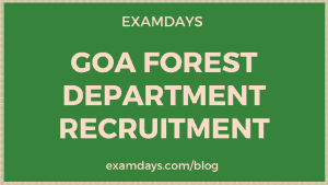 Goa Forest Department Recruitment 2021 Jr Steno LDC Peon MTS cbes.goa ...
