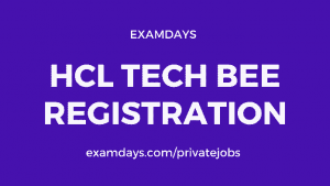 HCL Techbee Registration 2024 Exam Date Program hcltechbee.com
