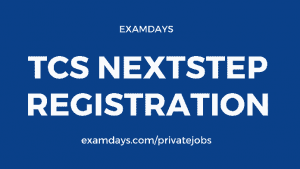 TCS Nextstep Registration 2022 Freshers Experience Candidates nextstep ...