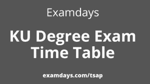 KU Degree Exam Time Table 2023 Manabadi Download kuexams.org