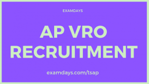 AP VRO Recruitment 2025 VRA Exam Date Apply 3000 Posts Notification