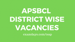 APSBCL District Wise Vacancies 2023 Salesman Shop Supervisor