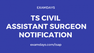 TS Civil Assistant Surgeon Notification 2023 Apply chfw.telangana.gov.in